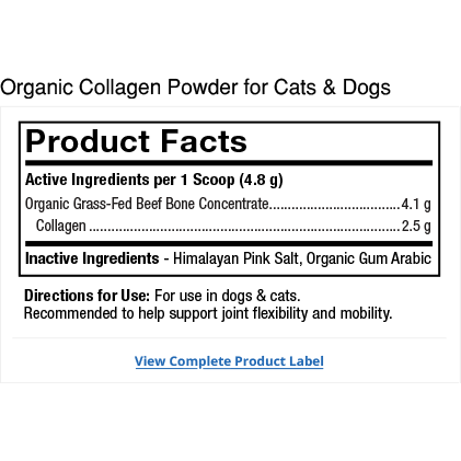 Dr. Mercola Organic Collagen Cats and Dogs – Purely Integrative